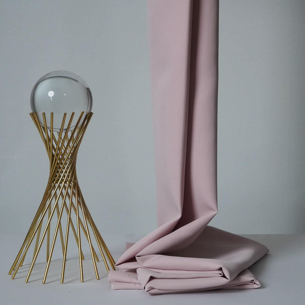 Hazel-Peach 75D Polyester 4 Way 2-Ply Stretch Fabric. For Pants, Skirts ...