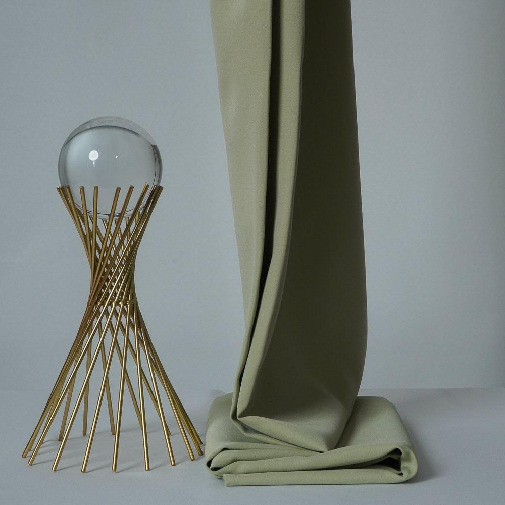 Hazel-Champagne 75D Polyester 4 Way 2-Ply Stretch Fabric. For Pants ...