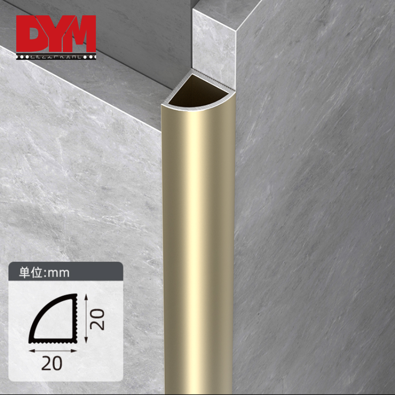 Aluminum External Corner 1/4 Round Ceramic Tile Trim | External Edge ...