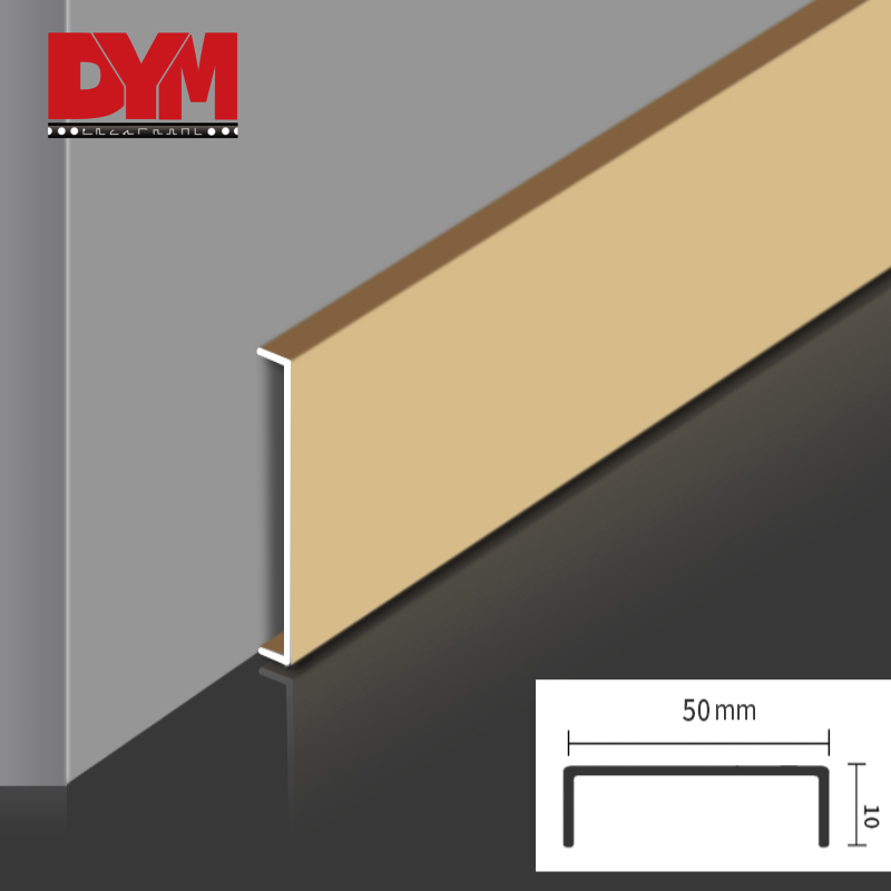 Aluminum U-shaped Metal Skirting Board | Skirting Board | DYM Tile Trim ...