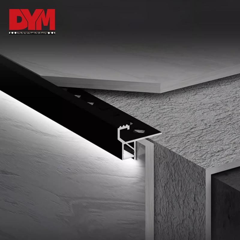 Aluminum External Stair Nosing Led Profile | LED Stair Nosing | DYM ...