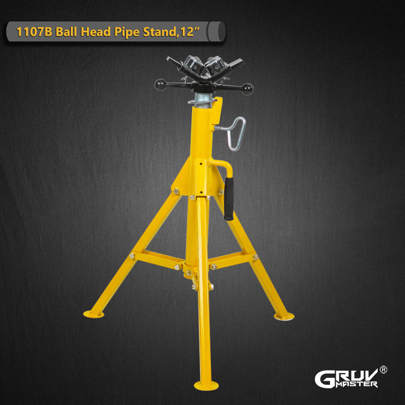 Adjustable Height V-Head Roller Pipe Jack Stand 1107B | Pipe Jacks and ...