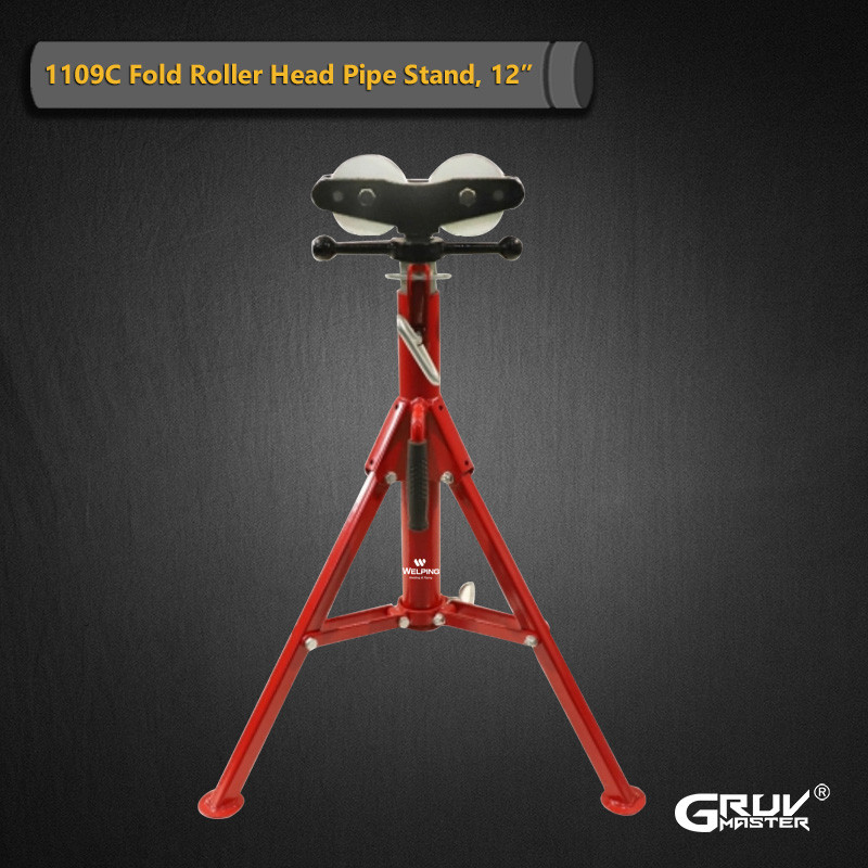 High Profile Fold roller head pipe stand 1109-C | Pipe Jacks and Stands ...