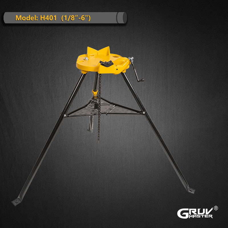 Pipe Tri Stand Chain Vise for 1/8"-6" H401 | Pipe Jacks and Stands ...