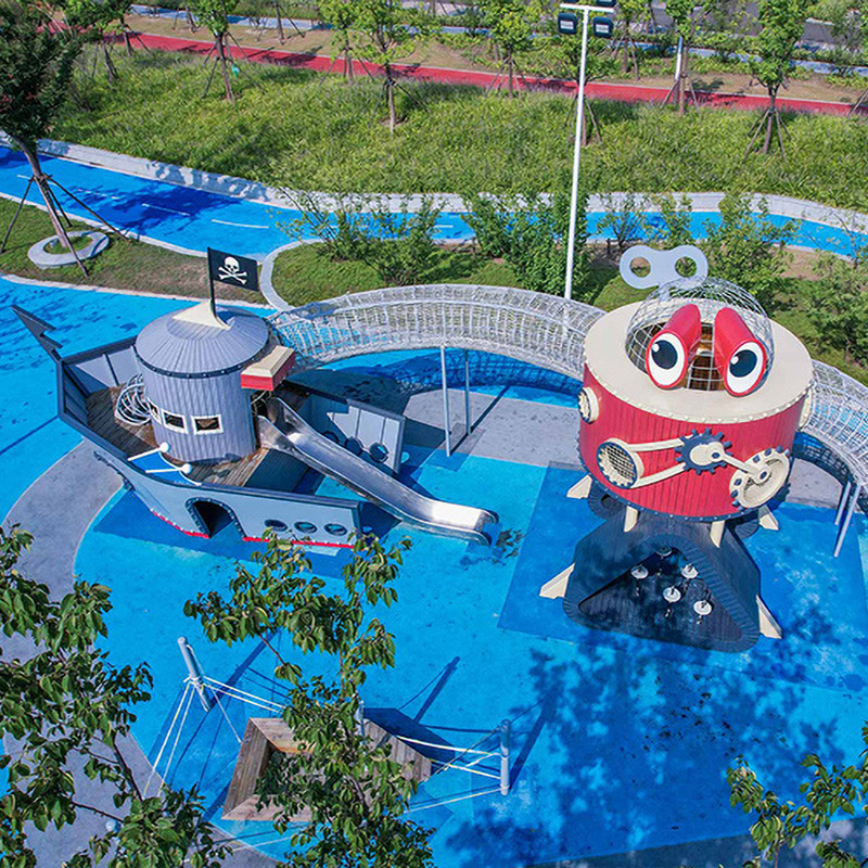 Mechanical Pirates Play Systems | Stainless Steel Slide | Custom Design ...