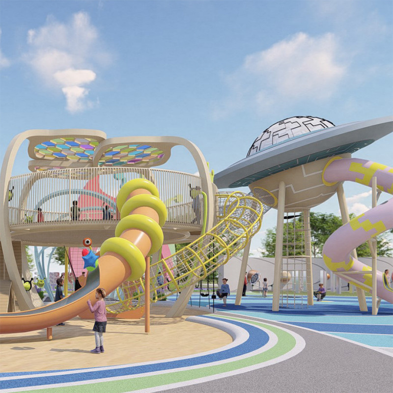 UFO Station Palace Combo Slides | Stainless Steel Slide | Outdoor ...