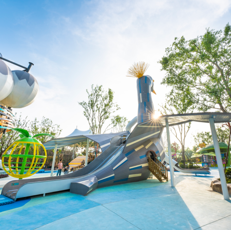 Grey Crowned Crane Animal-Shaped Play Equipment | Custom Outdoor ...