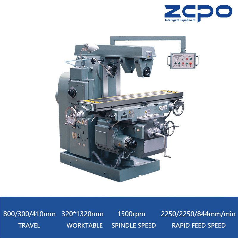 Knee Type Milling Machine|X5032B vertical milling head|delivering high ...