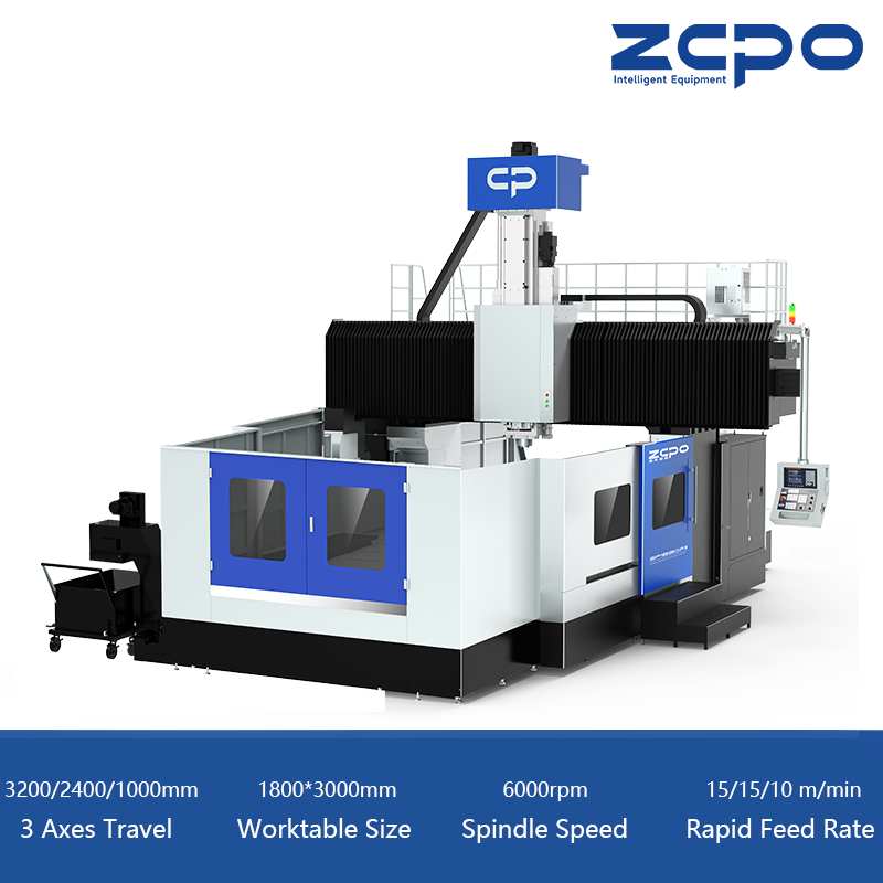 Double Column Machining Center|SP1830FII Direct gear box Square ram ...