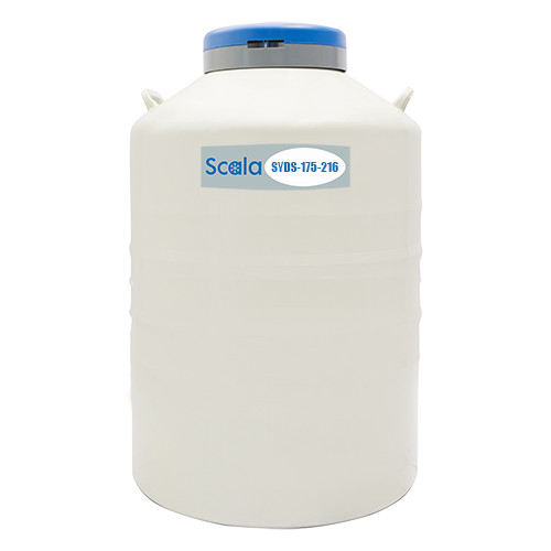175L Liquid Nitrogen Container Aluminum Alloy Liquid Nitrogen Tank Bio ...