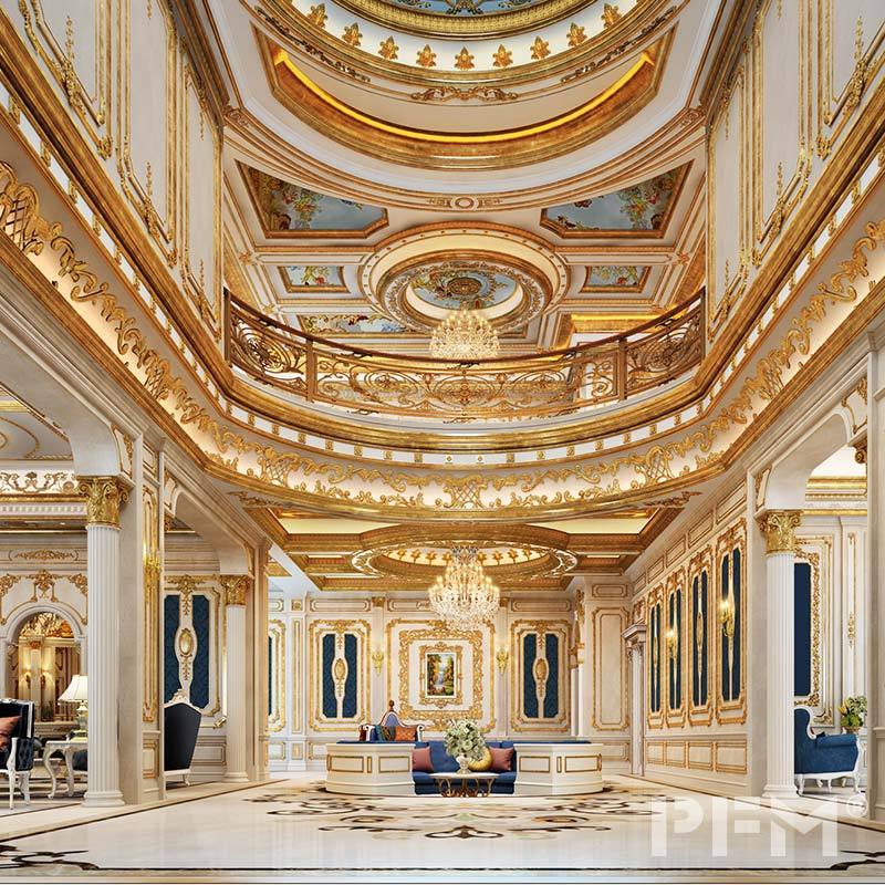 Luxury Arabic Palace Design | Classic Majlis Interior with Royal Gold ...